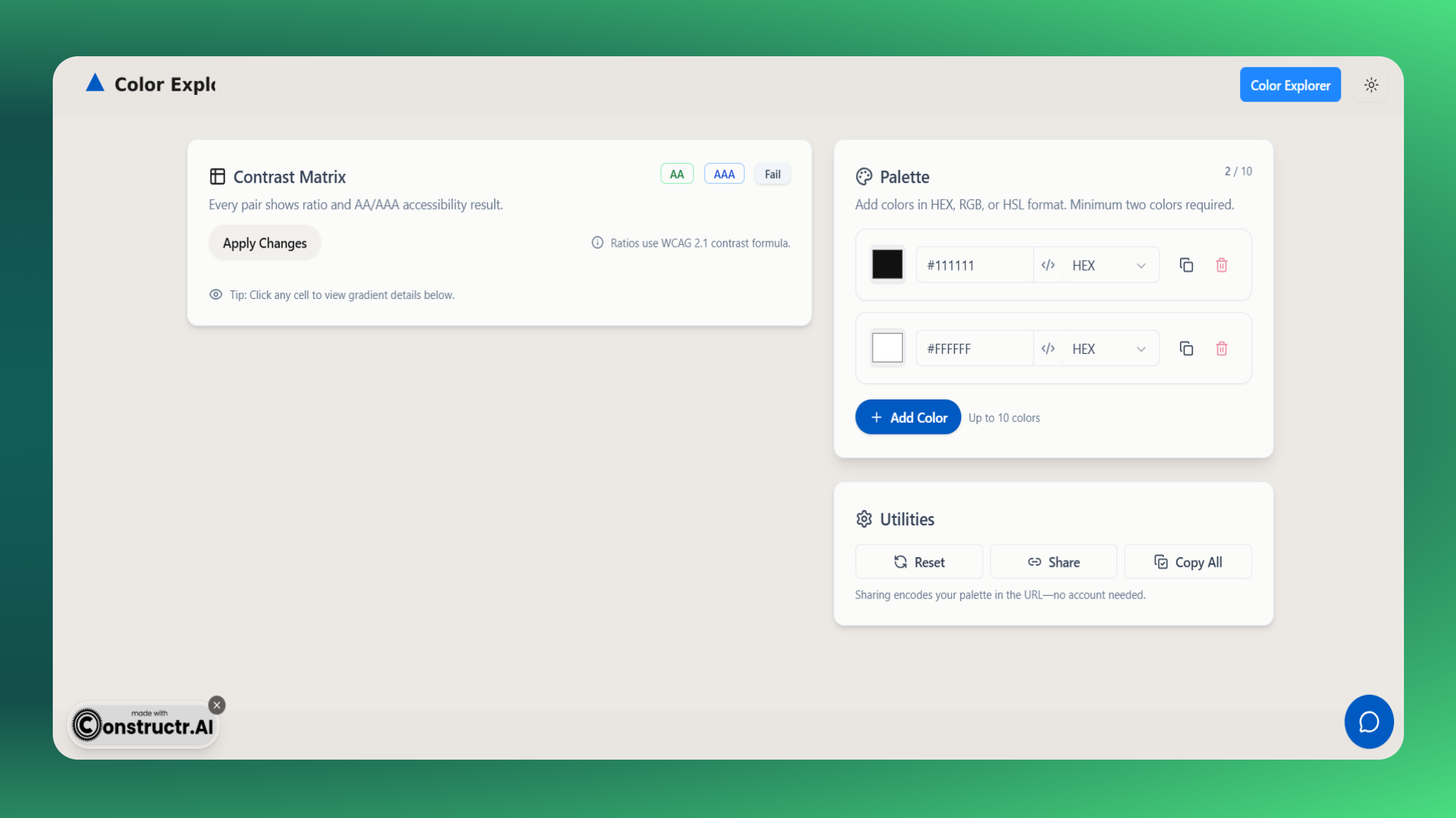 Build production ready apps with AI | Constructr